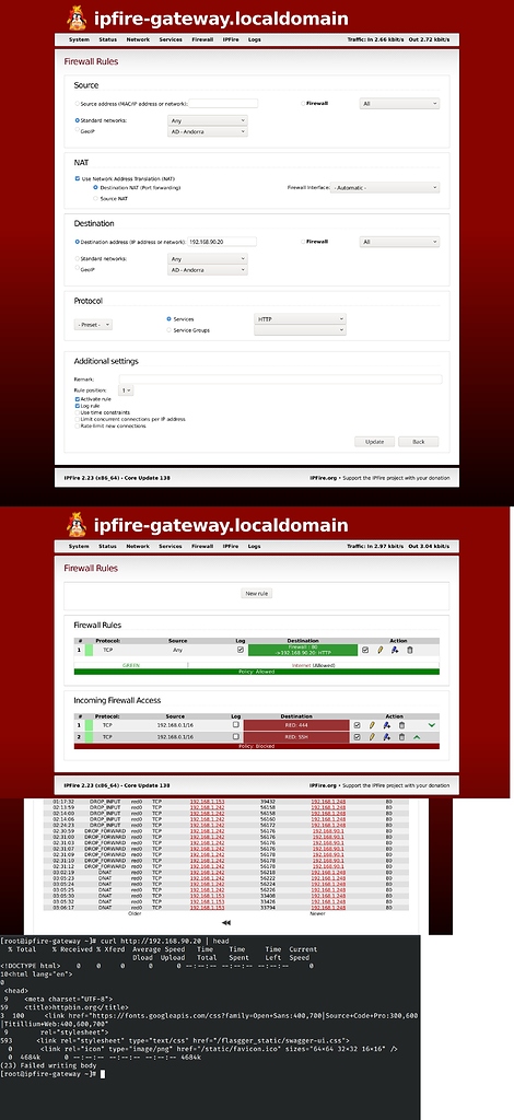 Troubles With Port Proxy From Red To Green Staticdynamic Routing
